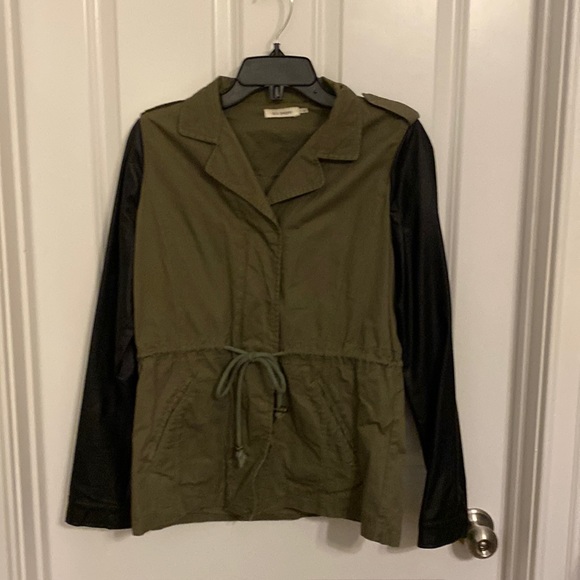 Blu Pepper | Jackets & Coats | Blu Pepper Army With Faux Leather ...